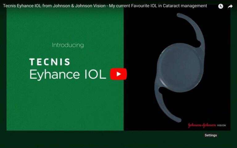 Tecnis Eyhance from Johnson & Johnson- Best premium Iol - Vijaya Nethralaya